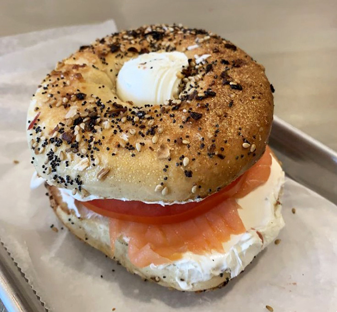 The everything bagel with lox—breakfast of champions, lunch of visionaries, and the answer to "what should I eat right now?"