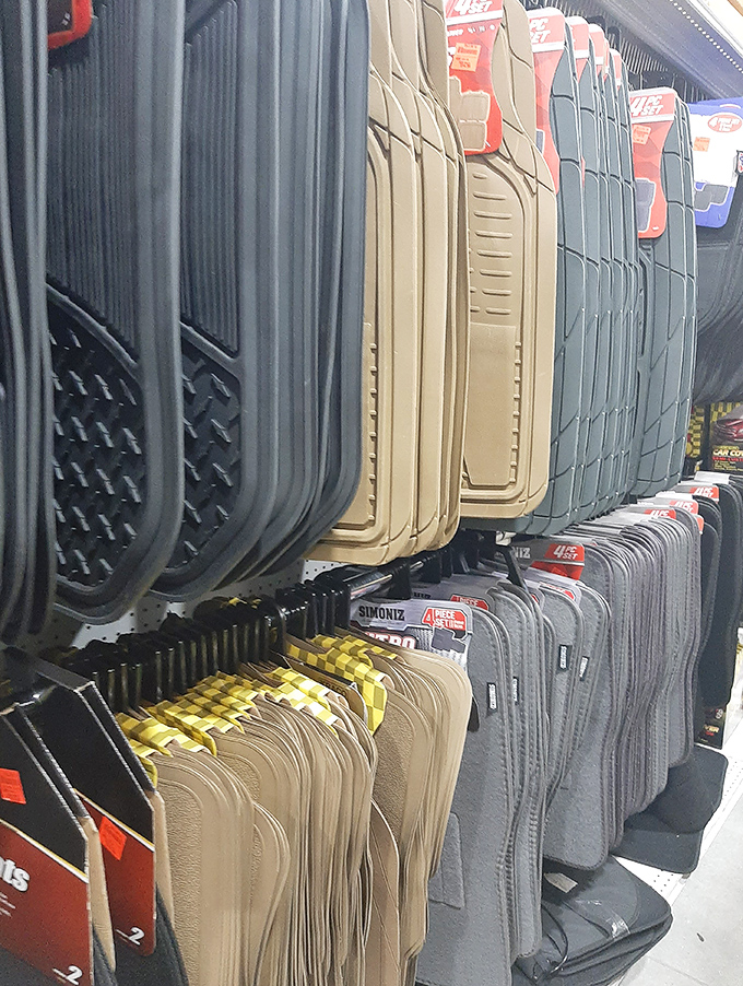 Car mats and floor liners standing at attention, ready to protect your vehicle's interior from Pennsylvania's four distinct seasons of mess.