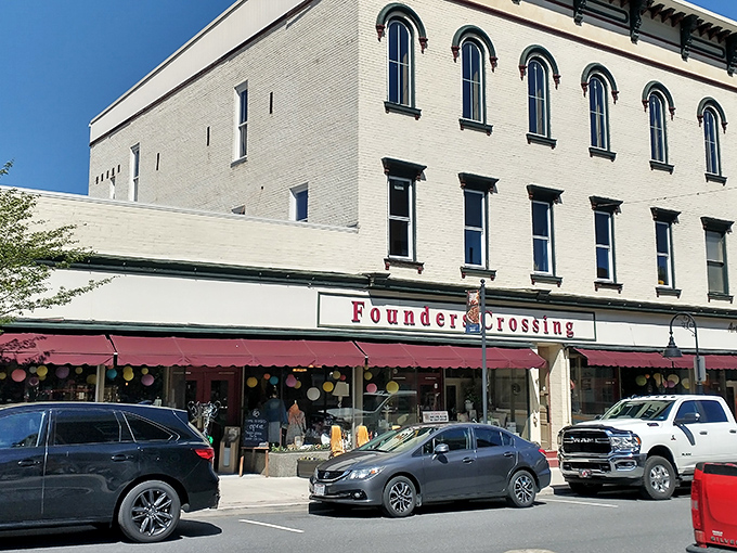 Founders Crossing invites shoppers into a historic building where "retail therapy" feels more like actual therapy &ndash; soothing, restorative, and worth every penny.