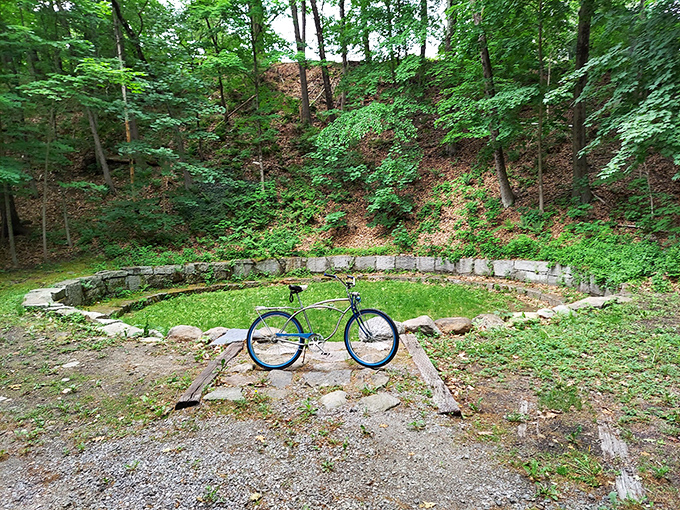 Hidden gems like this old railroad turntable connect residents to Franklin's rich history. Industrial archaeology without the Indiana Jones price tag.