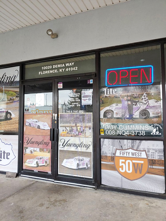The entrance to flavor paradise, complete with racing memorabilia. In Kentucky, speed isn't just for horses&mdash;it's for how quickly you'll return.