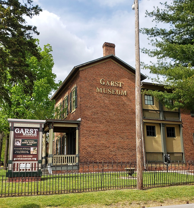 The Garst Museum houses treasures of local history including extensive Annie Oakley exhibits, proving small-town museums can deliver big educational value.