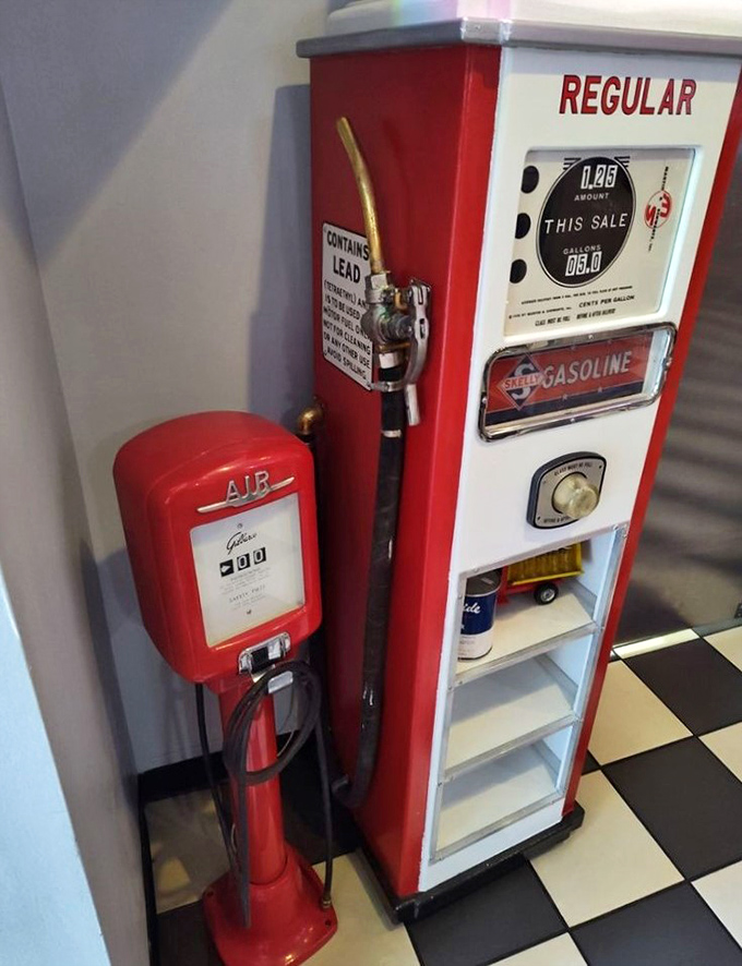 This vintage gas pump isn't pumping fuel anymore, but it's still powering something important&mdash;our collective memory of simpler times.