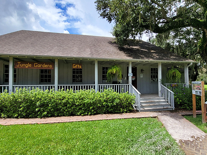 The gift shop's humble exterior belies the treasures within &ndash; like finding a hidden level in the video game of botanical garden exploration.