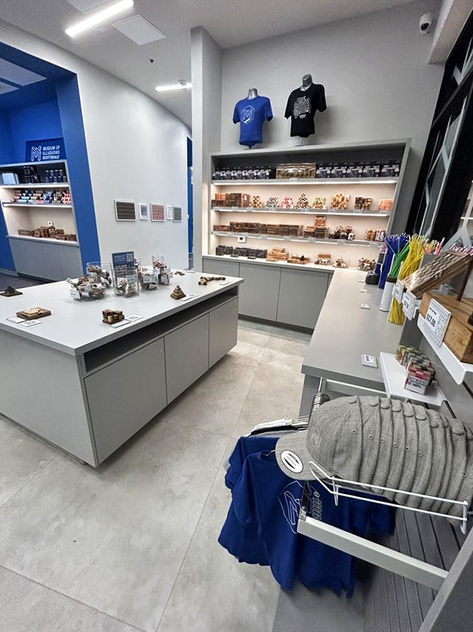 Take home a piece of the mind-bending magic. The gift shop offers puzzles and games that will keep your brain doing mental gymnastics.