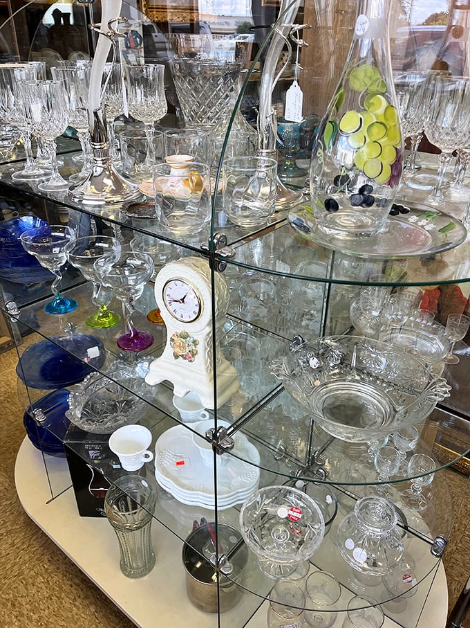 Crystal and glassware that would make your grandmother swoon. Serve your two-buck chuck in these goblets and suddenly you're hosting like royalty.