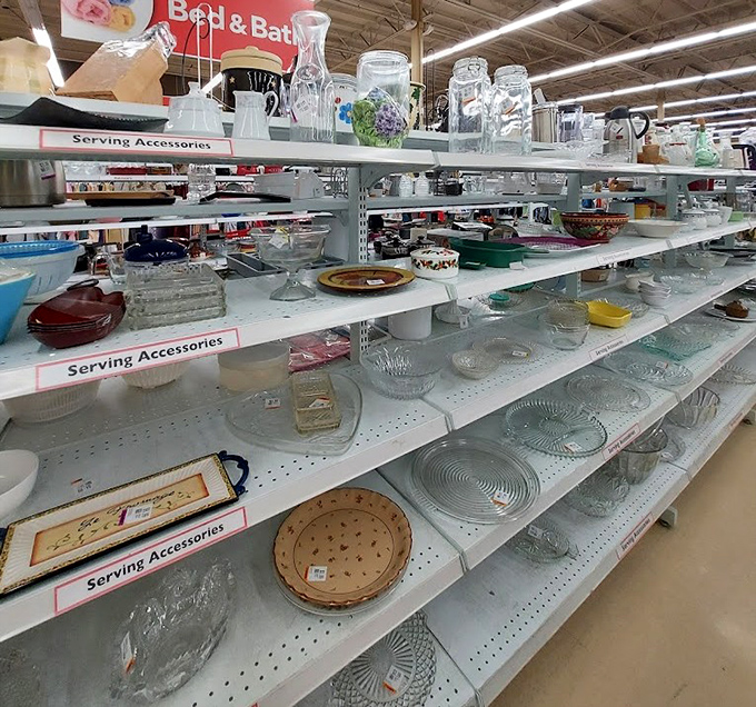 Crystal and glassware that survived decades of dinner parties now await your table. That vintage Pyrex has stories to tell.