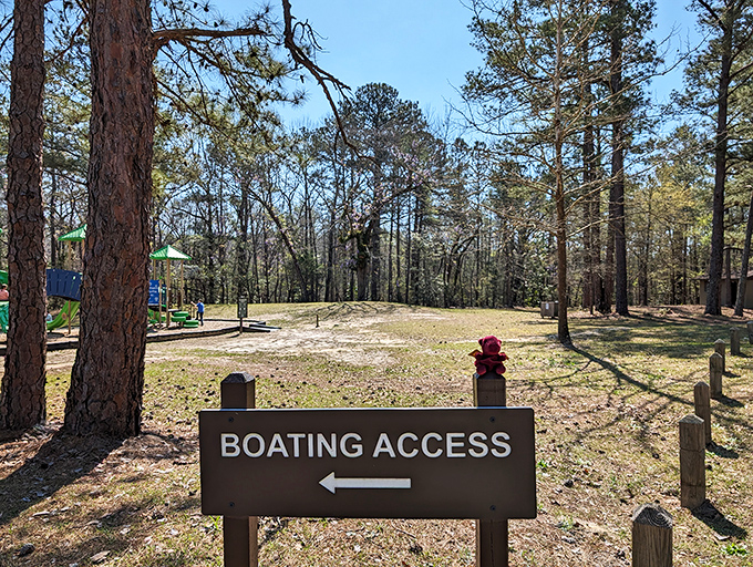 Goodale State Park's "Boating Access" sign might as well read "Portal to Tranquility"&mdash;where the only notifications you'll receive come from woodpeckers and bullfrogs.