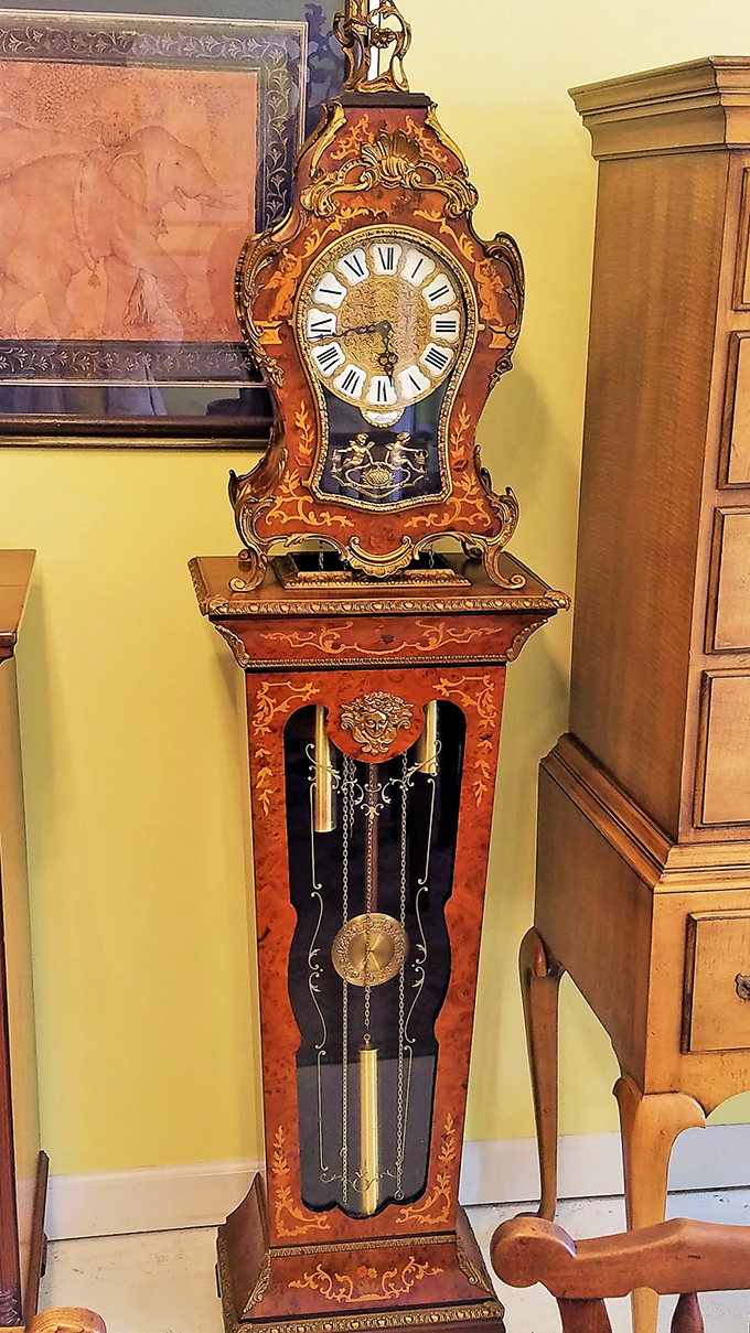 This grandfather clock doesn't just mark hours&mdash;it's witnessed generations of them. Standing tall like a sentinel of time, it's the ultimate family heirloom.
