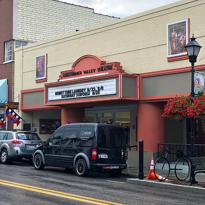 The Greenbrier Valley Theatre marquee promises cultural enrichment without big-city prices&mdash;Broadway caliber shows without the Manhattan parking hassles.