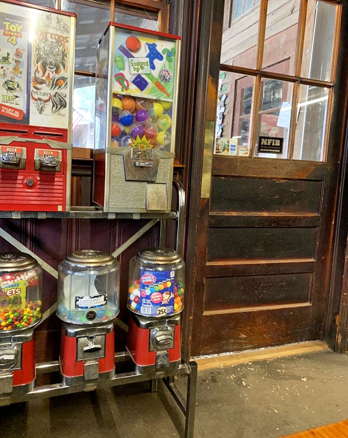Gumball machines &ndash; the perfect low-tech entertainment while waiting for your order. Some things in life should remain delightfully analog.