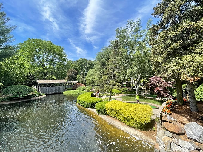 Hidden Valley's serene waters and manicured gardens provide meditation-worthy views without the cost of a spa retreat.