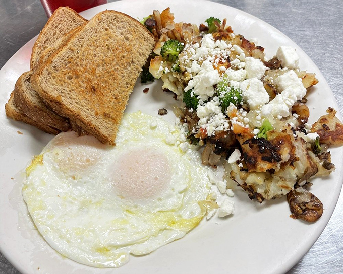 The "Hippie Hash" proves that vegetables can party too&mdash;especially when invited to dance with eggs and feta cheese.