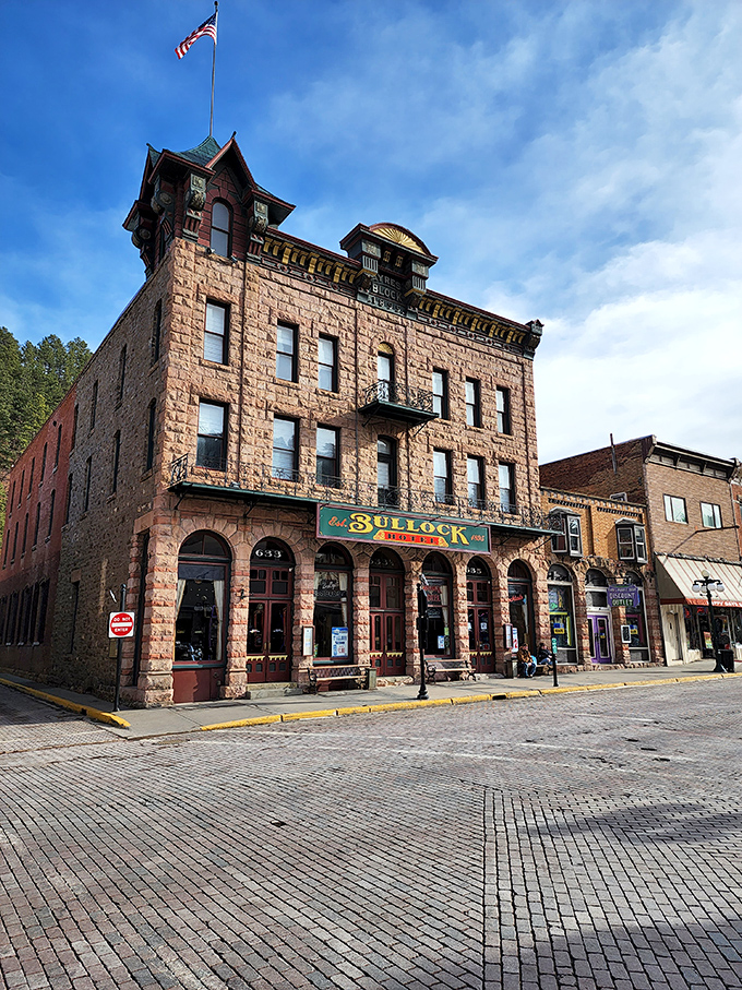 The historic Bullock Hotel stands as Deadwood's grand dame, still turning heads after all these years like a Western Marilyn Monroe.