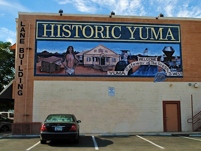 Murals throughout downtown celebrate Yuma's rich history as the "Gateway to the Great West." Public art that tells the story of a community.