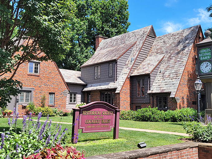 The Historical Society's charming buildings look like they're hosting a permanent block party for architecture styles across the centuries.