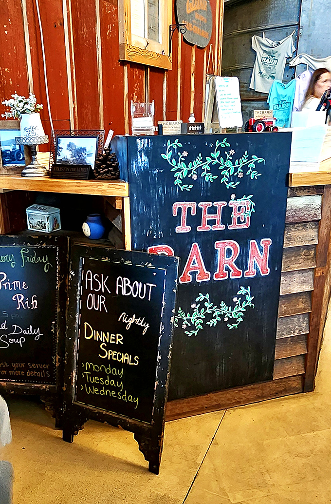 Chalkboard specials announce the day's offerings with the kind of honest simplicity that defines everything about this heartland gem.