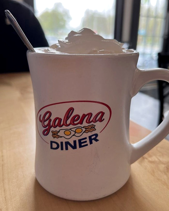 This isn't just hot chocolate&mdash;it's a warm hug in a mug, topped with a cloud of whipped cream that defies gravity. 