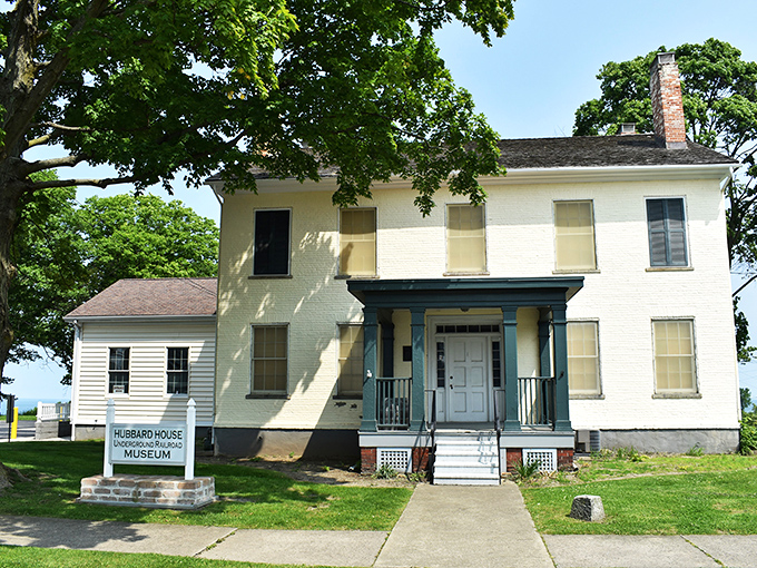 The Hubbard House stands as a powerful reminder of courage, where the Underground Railroad's freedom seekers found safe harbor on their journey north.