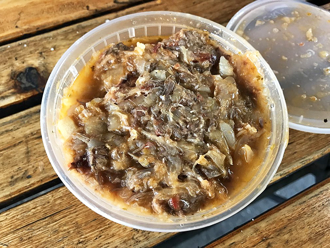 Hunter's stew that could make a vegetarian reconsider their life choices. This hearty bowl contains more flavor than most five-course meals.