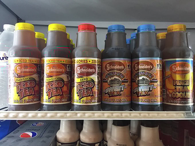 Pennsylvania's unofficial state beverage selection. Schneider's iced tea &ndash; the perfect companion to wash down that chili dog.