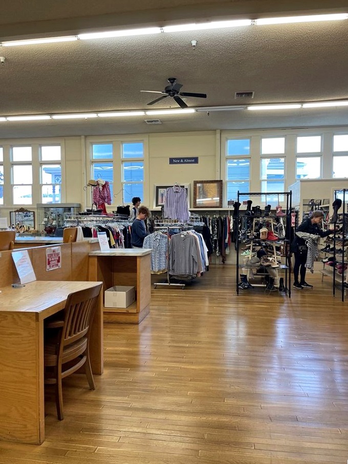 Bright windows illuminate the spacious interior, where treasures are organized with a precision that makes hunting actually enjoyable.