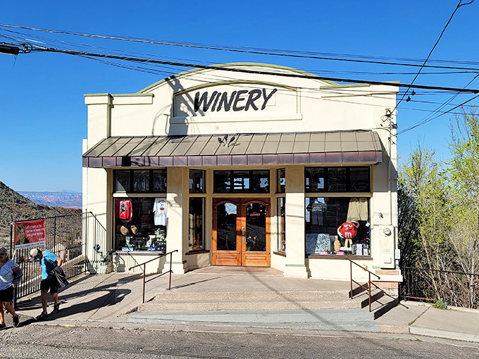 Jerome Winery invites visitors to sample Arizona's growing wine scene, proving that grapes, like the town's residents, thrive in these seemingly impossible conditions.