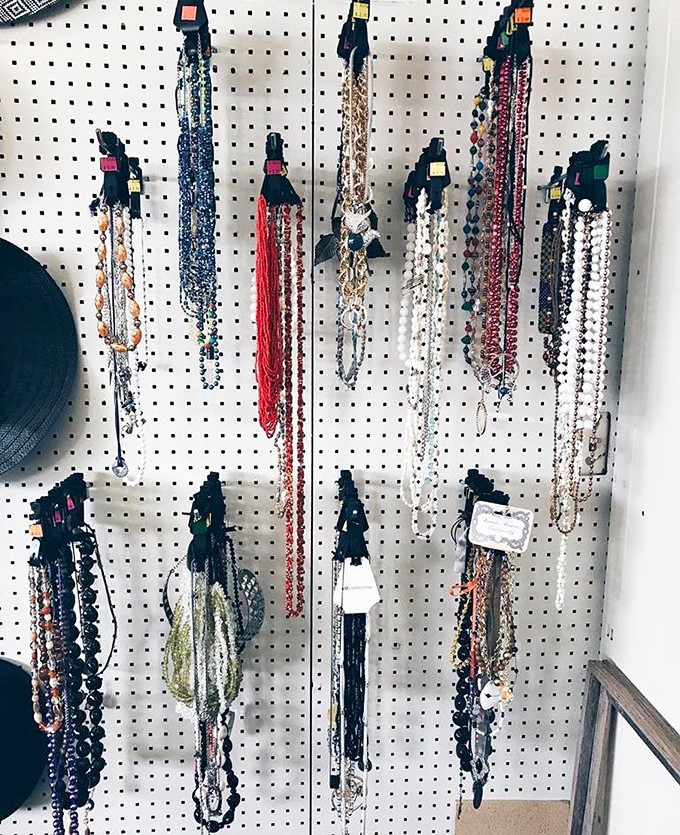 Jewelry that dangles with possibility. Each necklace carries the potential to be either your new signature piece or tomorrow's regift.