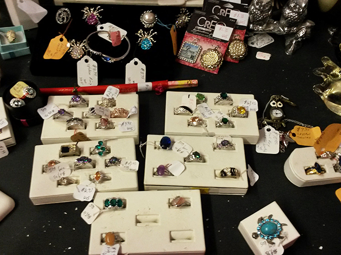 Vintage jewelry displayed like evidence that style never truly disappears – it just waits patiently for its moment to shine again.