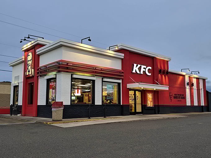 Sometimes you need that familiar KFC comfort, especially when it comes with a side of mountain views.