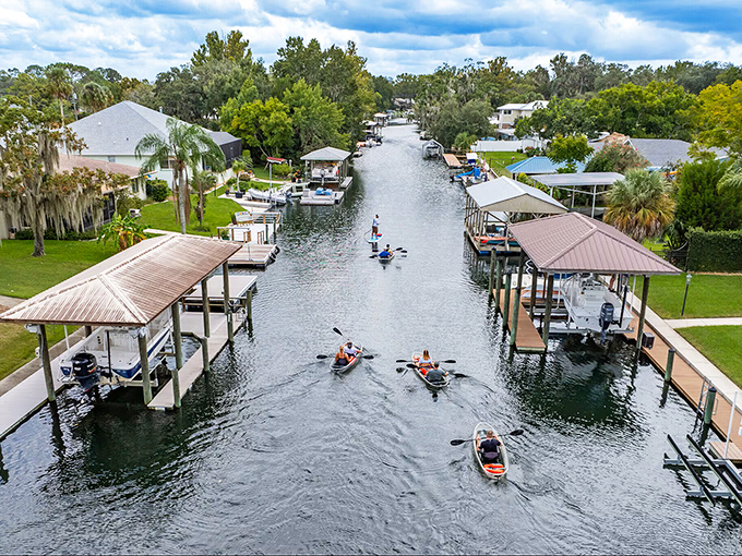 Kayaking through residential canals offers a unique perspective—part nature documentary, part architectural tour, and entirely therapeutic for the soul.