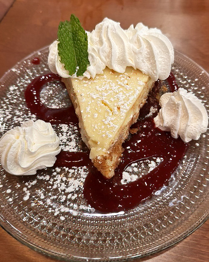 Key lime pie that strikes the perfect balance between tart and sweet. Those dollops of whipped cream aren't just garnish&mdash;they're necessary indulgence.