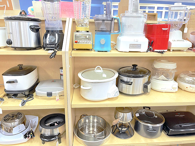 Kitchen appliance nirvana where barely-used wedding gifts and impulse purchases find new homes with cooks who'll actually appreciate them.