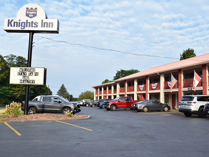 Affordable accommodations welcome visitors to experience Oswego's charms, proving you don't need a luxury budget to enjoy lakeside living.