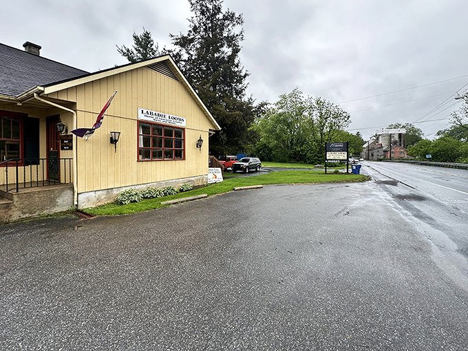 Labadie Looms sits quietly, creating tomorrow's heirlooms with yesterday's techniques and today's dedication.