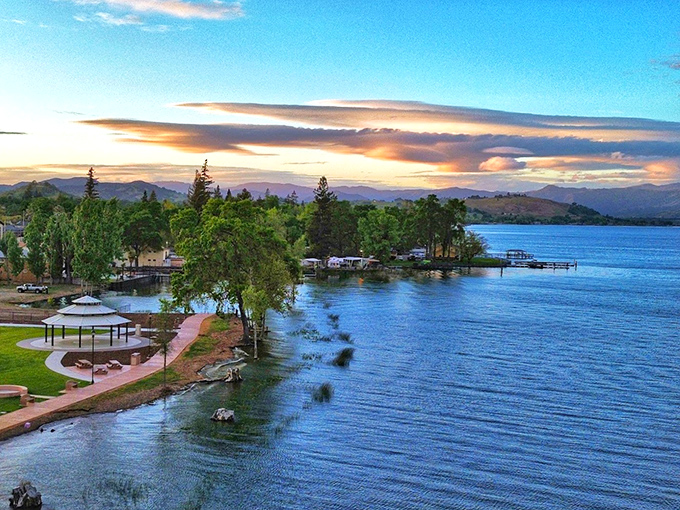 Sunset paints the sky in hues no artist could replicate. Lakeport's shoreline becomes a front-row seat to nature's nightly masterpiece.