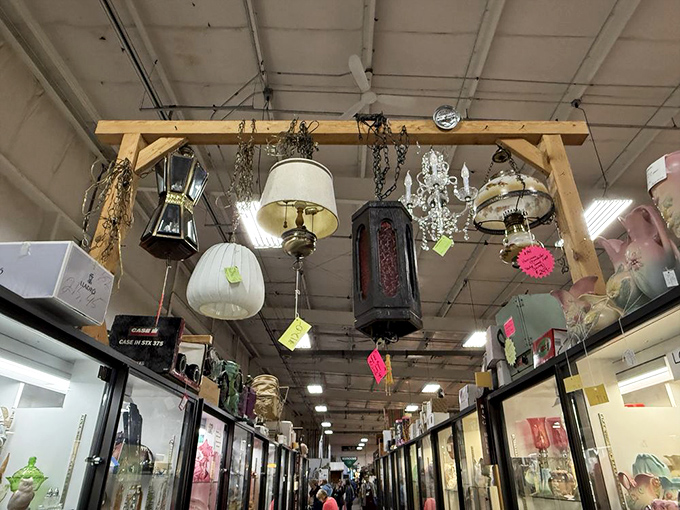 Chandeliers and lamps dangling like illuminated jewelry&mdash;because even Thomas Edison would want his inventions to look fabulous.