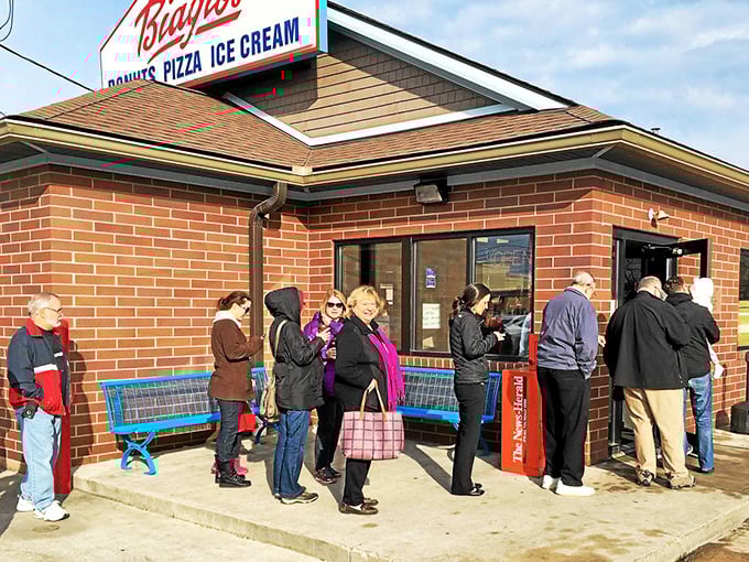 When people willingly stand in line outside a brick building in Ohio, you know something magical is happening inside. Donut FOMO is real.