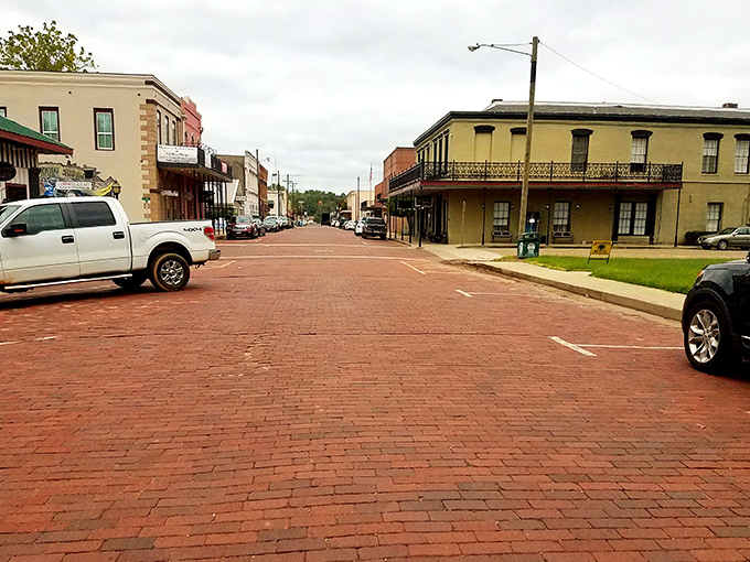 Jefferson's main thoroughfare isn't just a street &ndash; it's a timeline of American architectural styles where modern cars look slightly confused about where they've parked.