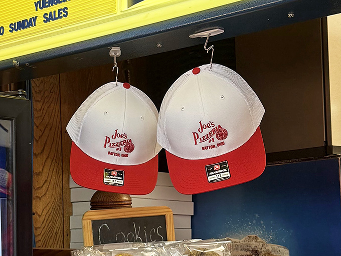 Even the merch stays true to Joe's no-nonsense philosophy: simple caps that say "I've found my pizza place" without saying a word.
