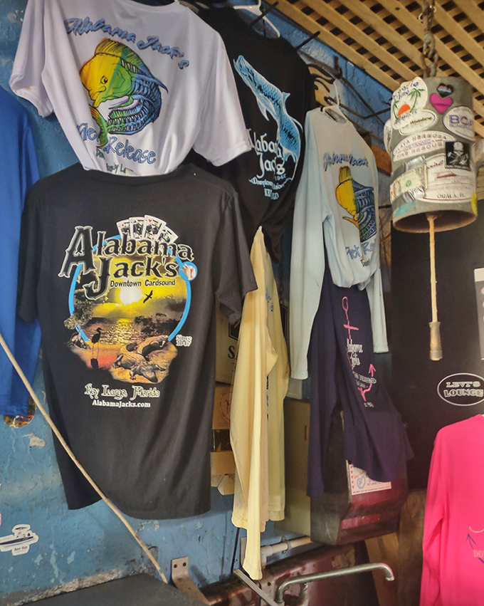 Alabama Jack's merchandise hanging proudly, so you can prove you found this hidden gem to everyone back home.