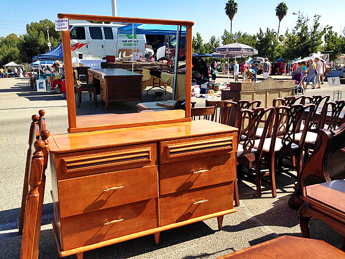 Honey-toned wood that's aged like fine whiskey. This dresser has held someone's treasures for decades and is ready for yours.