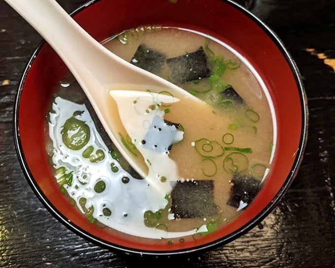 Miso soup&mdash;the unsung hero of Japanese cuisine. This steaming bowl offers comfort that chicken noodle can only dream about.