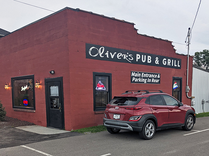 Oliver's Pub & Grill – where the building may be small, but the conversations are guaranteed to be larger than life.
