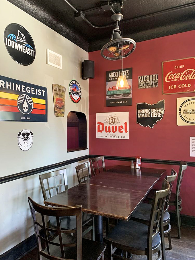 The walls tell stories through vintage signs and local memorabilia – a visual history lesson you can enjoy while waiting for your pierogies to arrive.