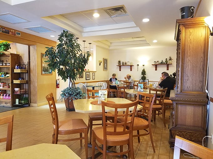 More angles of paradise, where every table has a good view of something delicious.