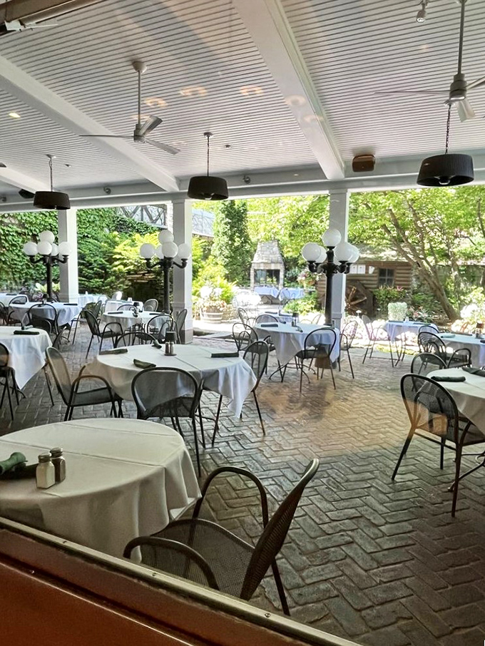 The outdoor patio&mdash;where summer evenings stretch into perfect memories, and the Minnesota air somehow makes everything taste even better.