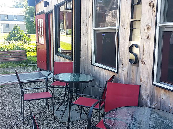 These outdoor tables aren't just furniture&mdash;they're front-row seats to the best show in town: you, enjoying some of Connecticut's finest BBQ.