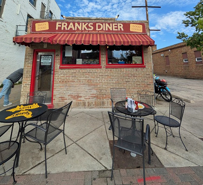 Frank's outdoor seating captures that perfect Wisconsin summer moment—when the air is just right for enjoying your coffee with a side of people-watching.