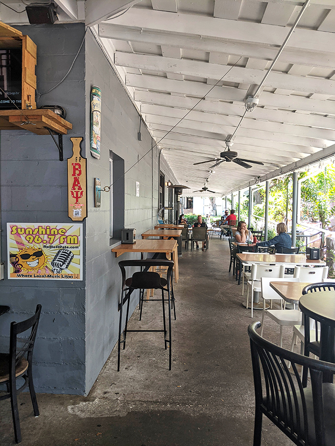 Florida dining as it should be&mdash;casual, breezy, and utterly unpretentious. These outdoor tables have hosted more meaningful conversations than most therapists' offices.